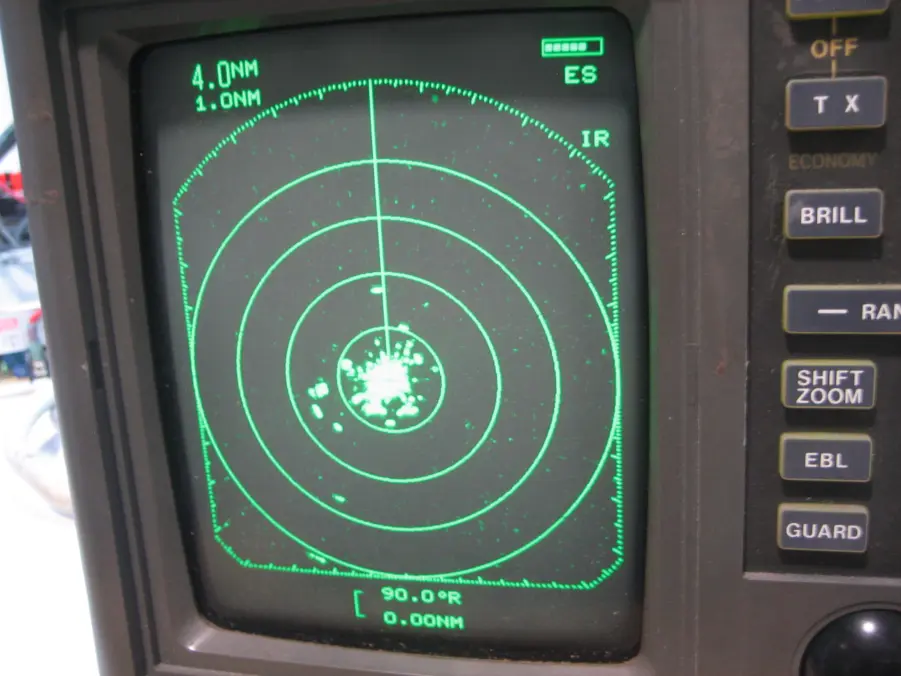 FURUNO 1721MK2 2kw Dome Radar CRT System 24 Mile - Tested - Max Marine ...