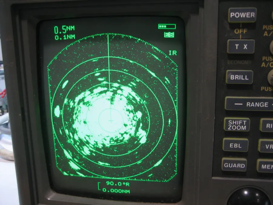 FURUNO 1721MK2 2kw Dome Radar CRT System 24 Mile - Tested - Max Marine ...