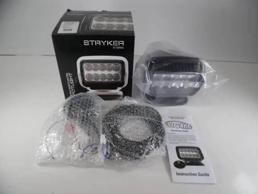 Golight 30214 BLACK LED Stryker Searchlight w/Wired Dash Remote ...