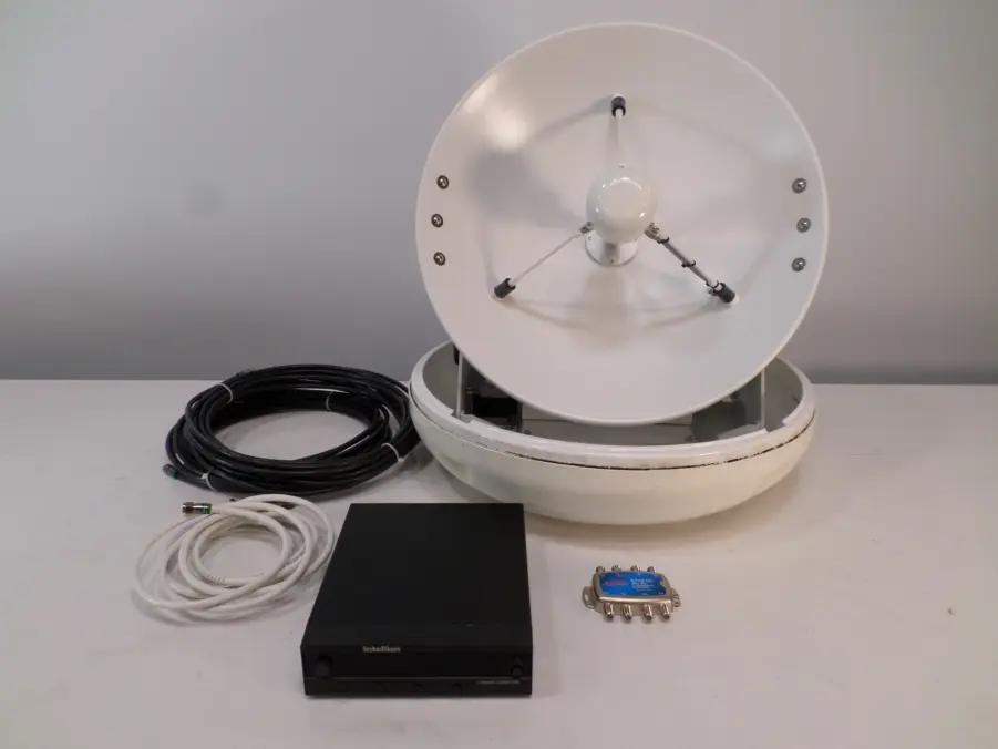 Intellian i4 Satellite TV Tracking Antenna 18" Complete System - Tested ...