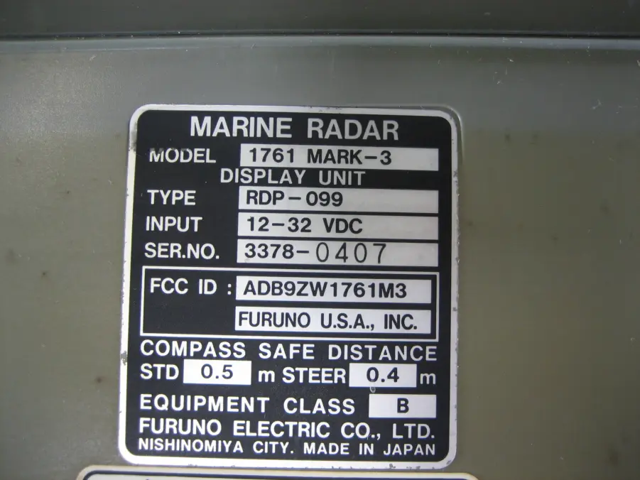 Furuno RDP- 099 CRT Display for 1731, 1751,1761 Radar System TESTED ...