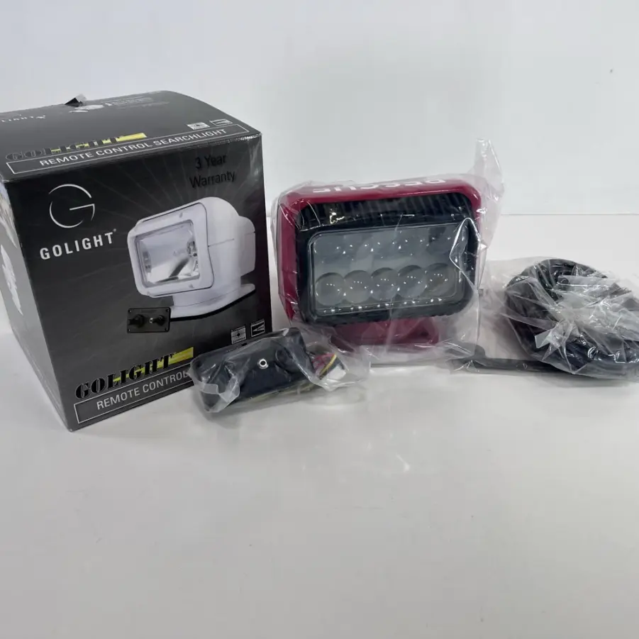 GoLight 20214 Rescue Red Permanent Mount Wired Dash Control Spotlight – Refurb - Max Marine ...