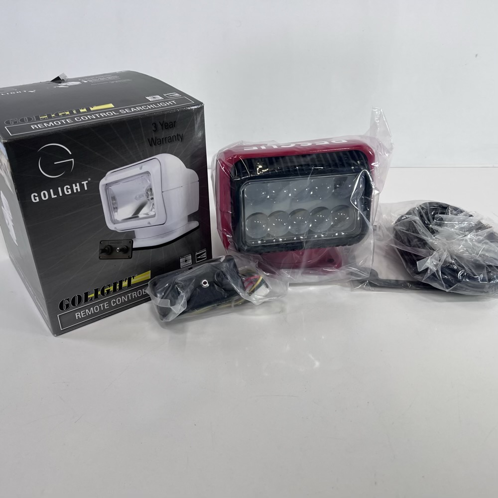 GoLight 20214 Rescue Red Permanent Mount Wired Dash Control Spotlight ...