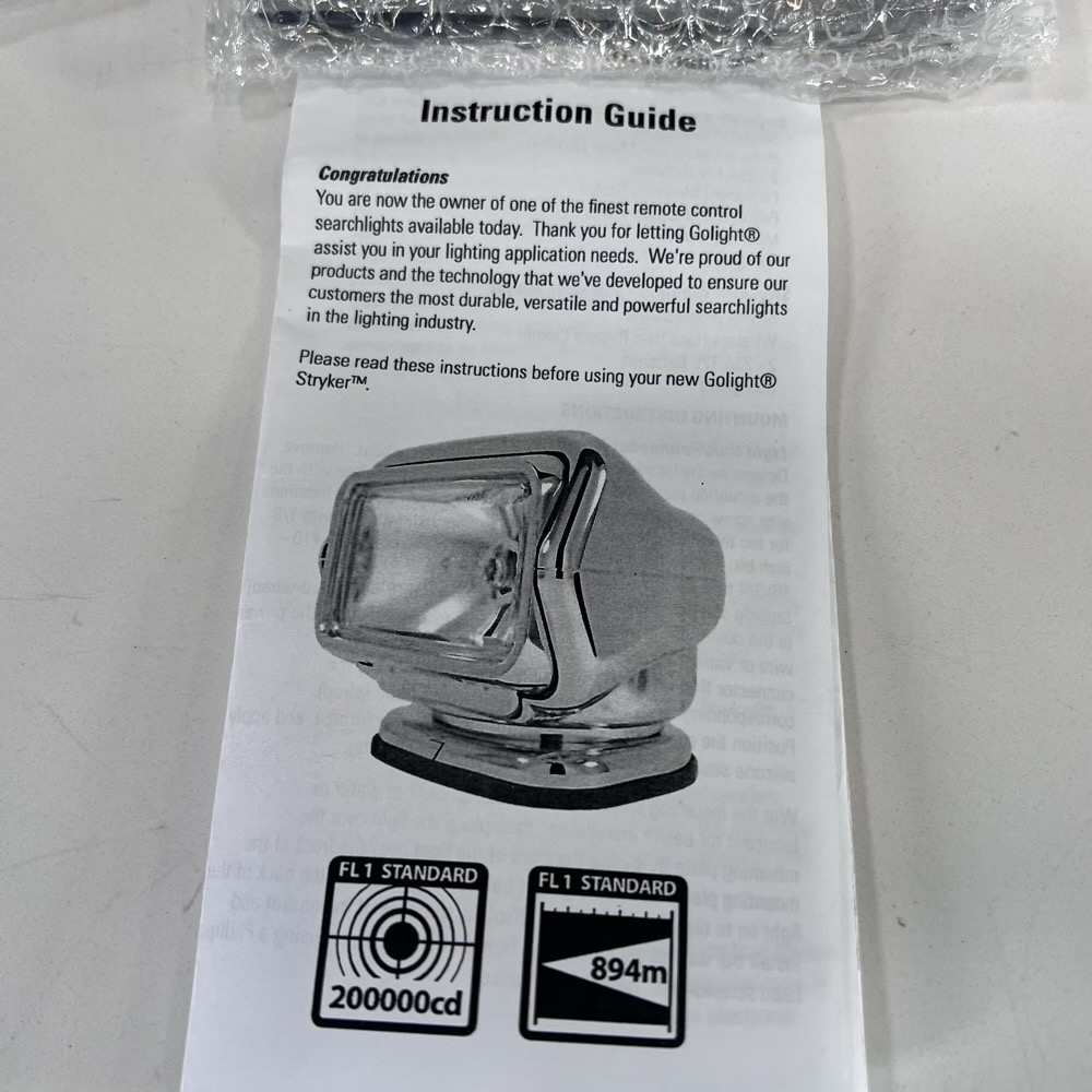 Golight Stryker ST Series Model 30512ST Halogen Spotlight Portable ...