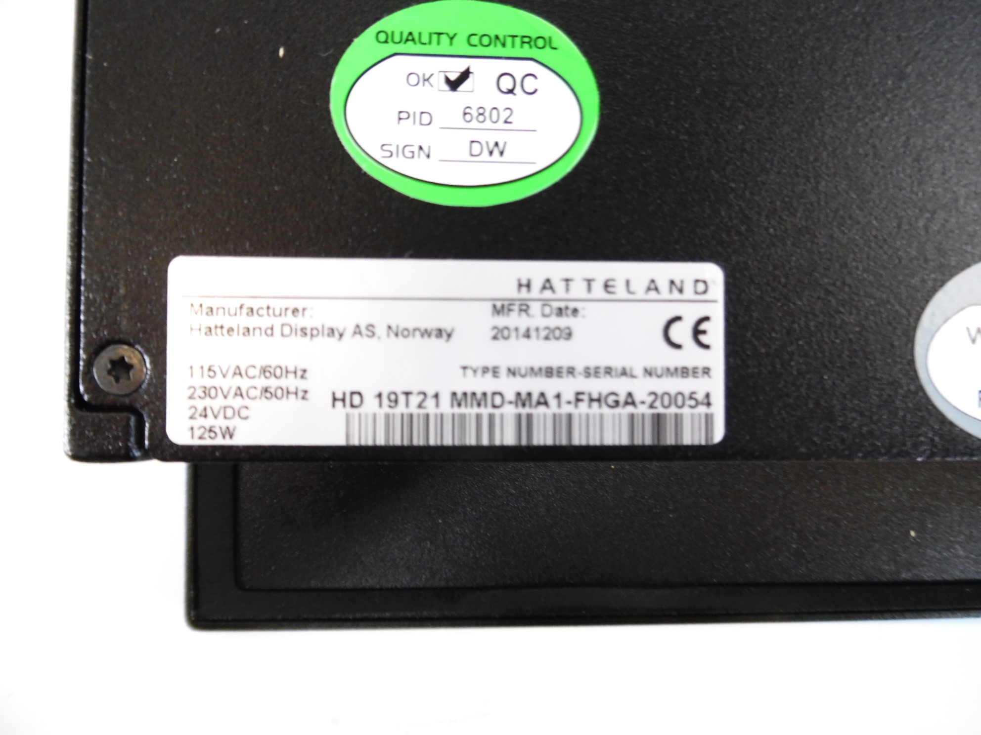 Jakob Hatteland HD 19T21 MMD 19" Marine Monitor w/Accessories *Tested ...