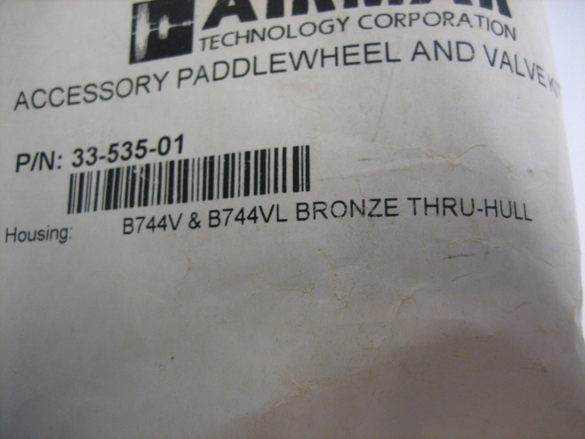 Airmar Paddlewheel O-Rings Valve Assembly for Newer Style B744v V744vl ...