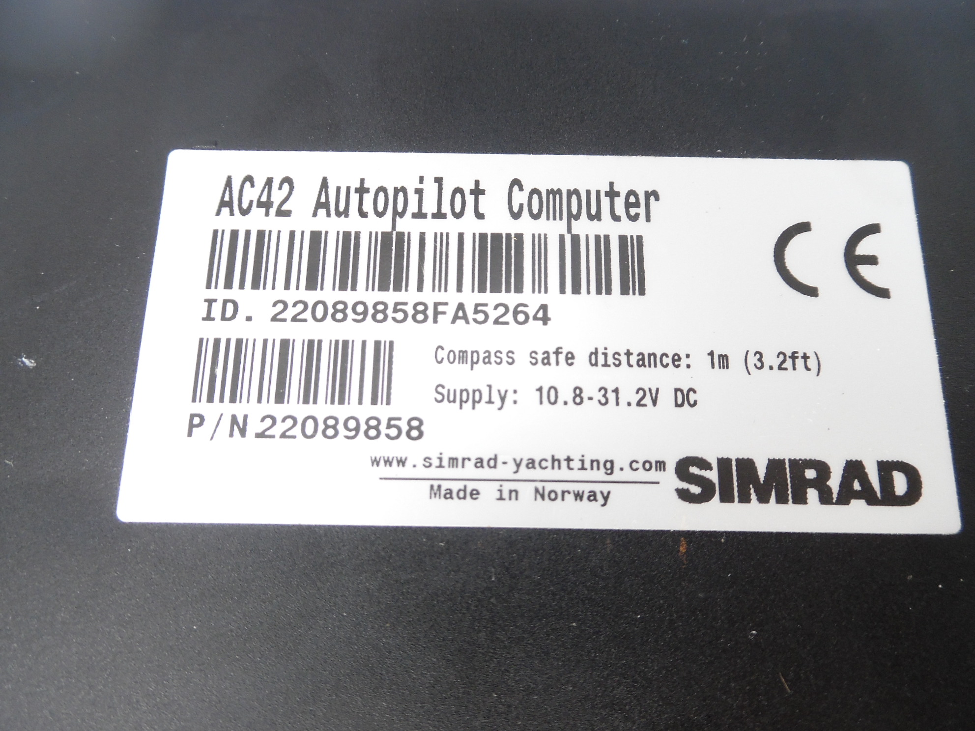 Simrad AC42/Autopilot Computer 22089858 For AP24/AP28 Tested+Updated ...