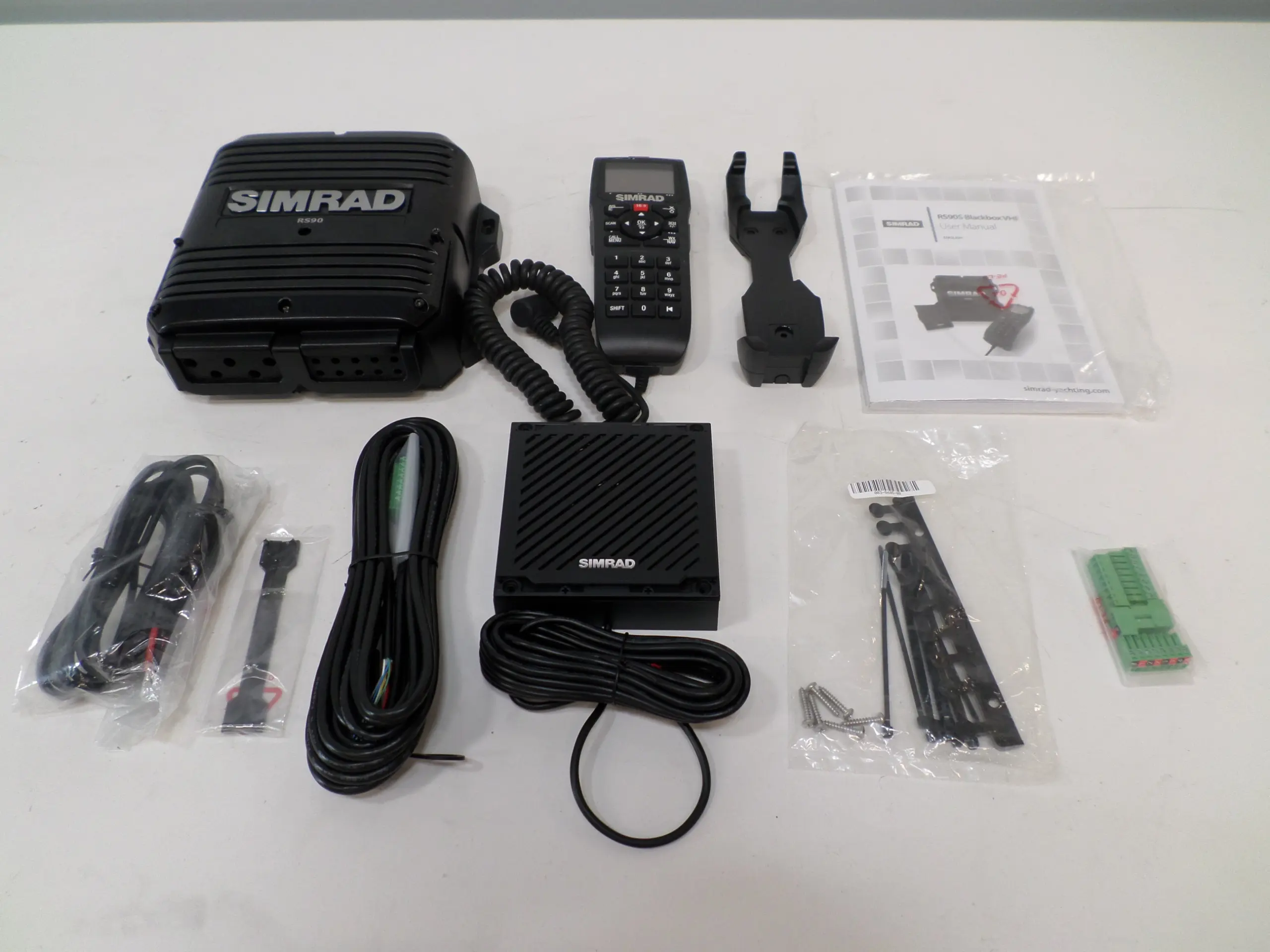 Simrad RS90 Black Box VHF with AIS Complete System with HS90 Handset - Max Marine Electronics