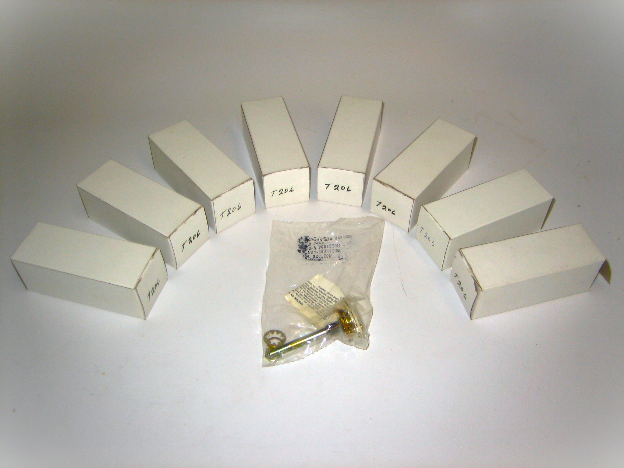 CTS T-206 LOT OF 8 Rotary Switch 2-6 Position Non-Shorting Switch 212 ...