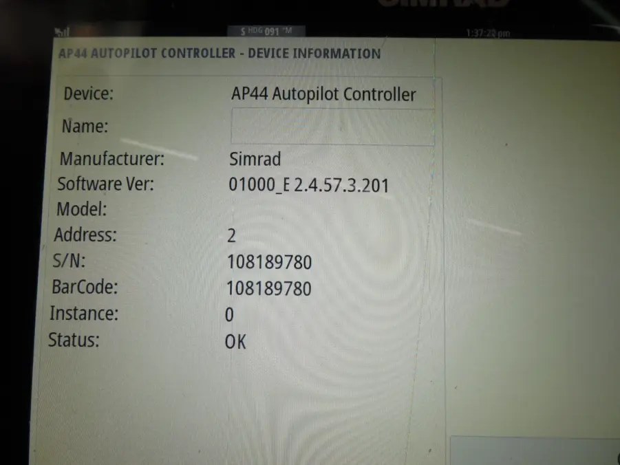Simrad AP44 Autopilot Control Head 000-13289-001 - Max Marine Electronics
