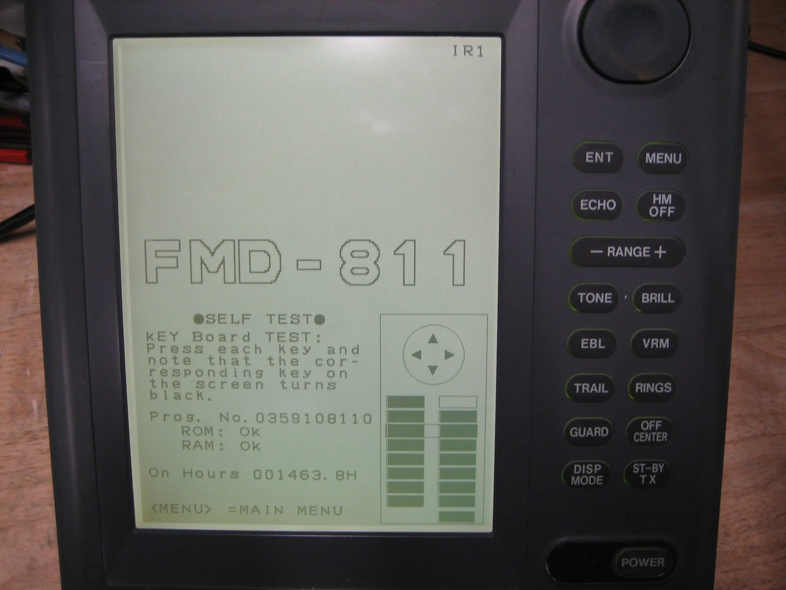 Furuno FMD-811 Remote Radar Display 8″ RDP-114 Monochrome MME ...