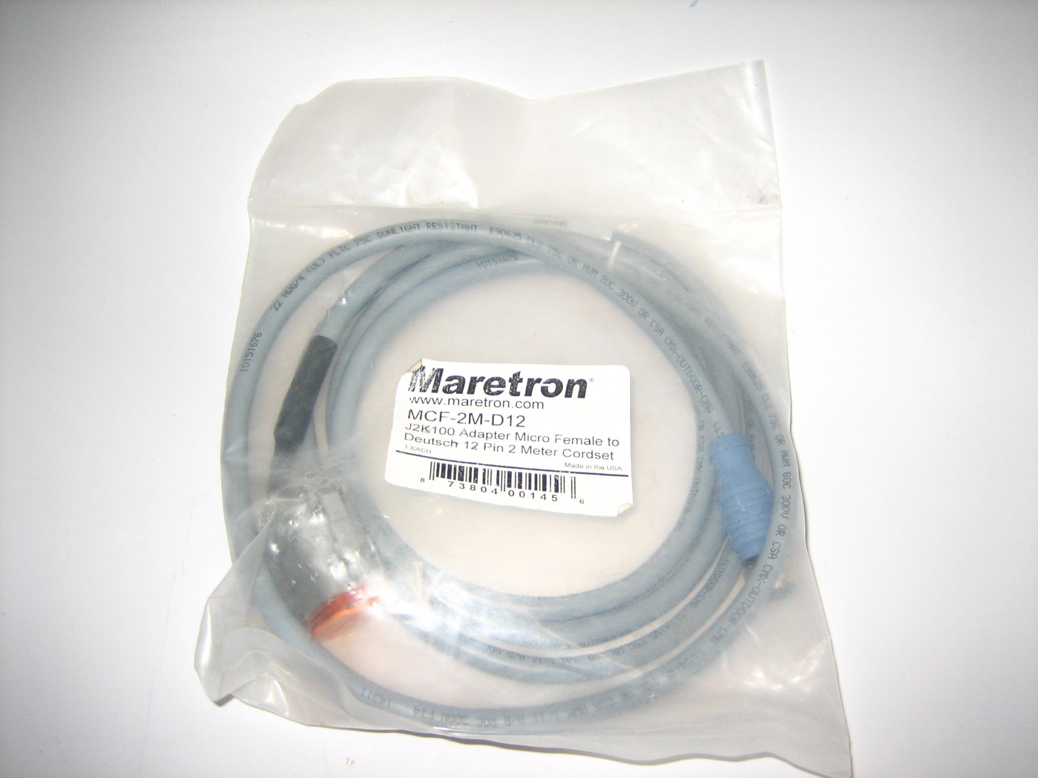 Maretron MCF-2M-D12 Micro C to Deutsch Adapter Cable for J2K100 - 2 ...