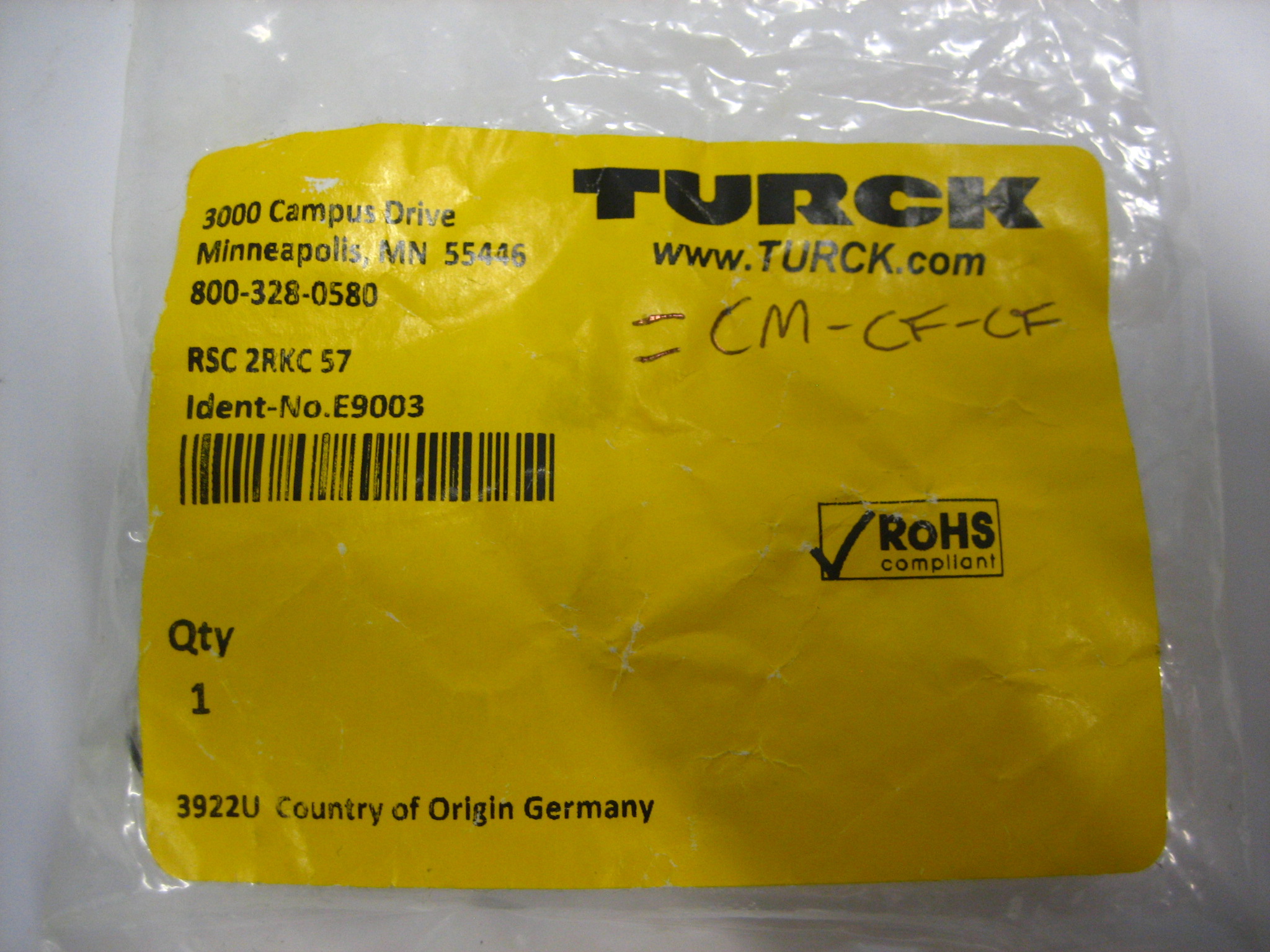 Turck RSC 2RKC 57 Devicenet T-Connector - NMEA2000 Same as Maretron CM ...