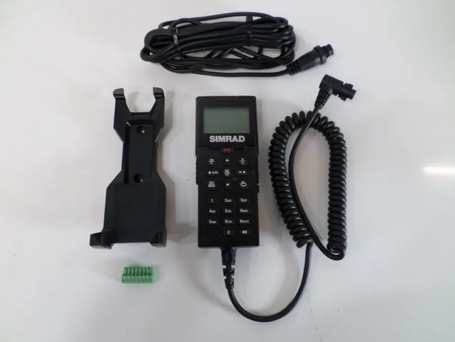 Simrad HS100 Wired Handset with Extension Cable for RS100 Black Box VHF ...
