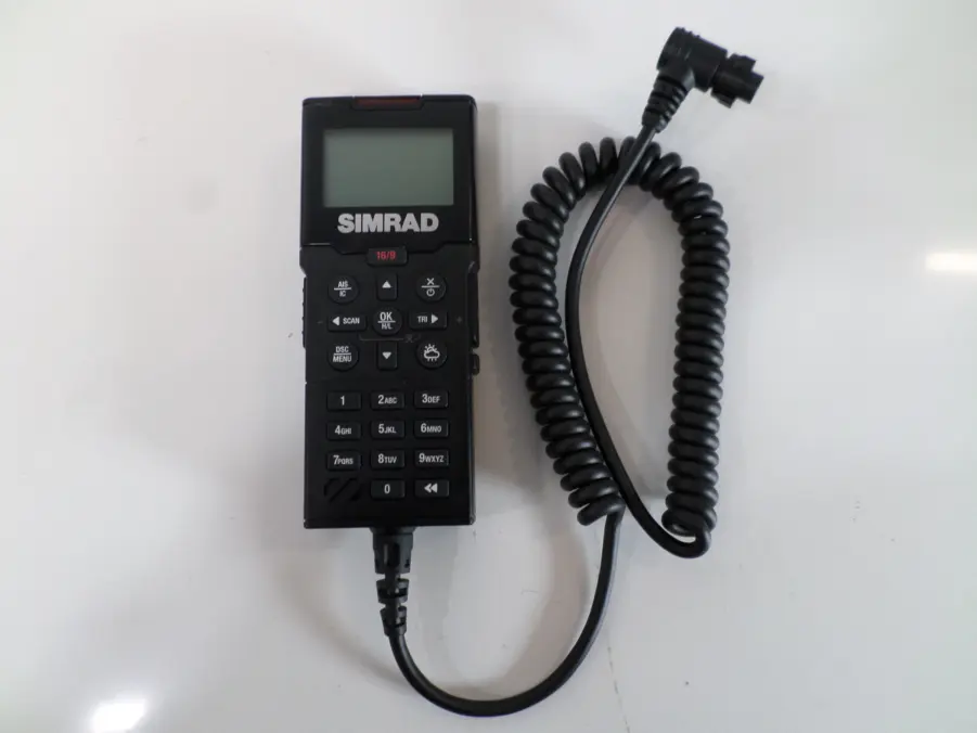Simrad HS100 Wired Handset with Extension Cable for RS100 Black Box VHF ...