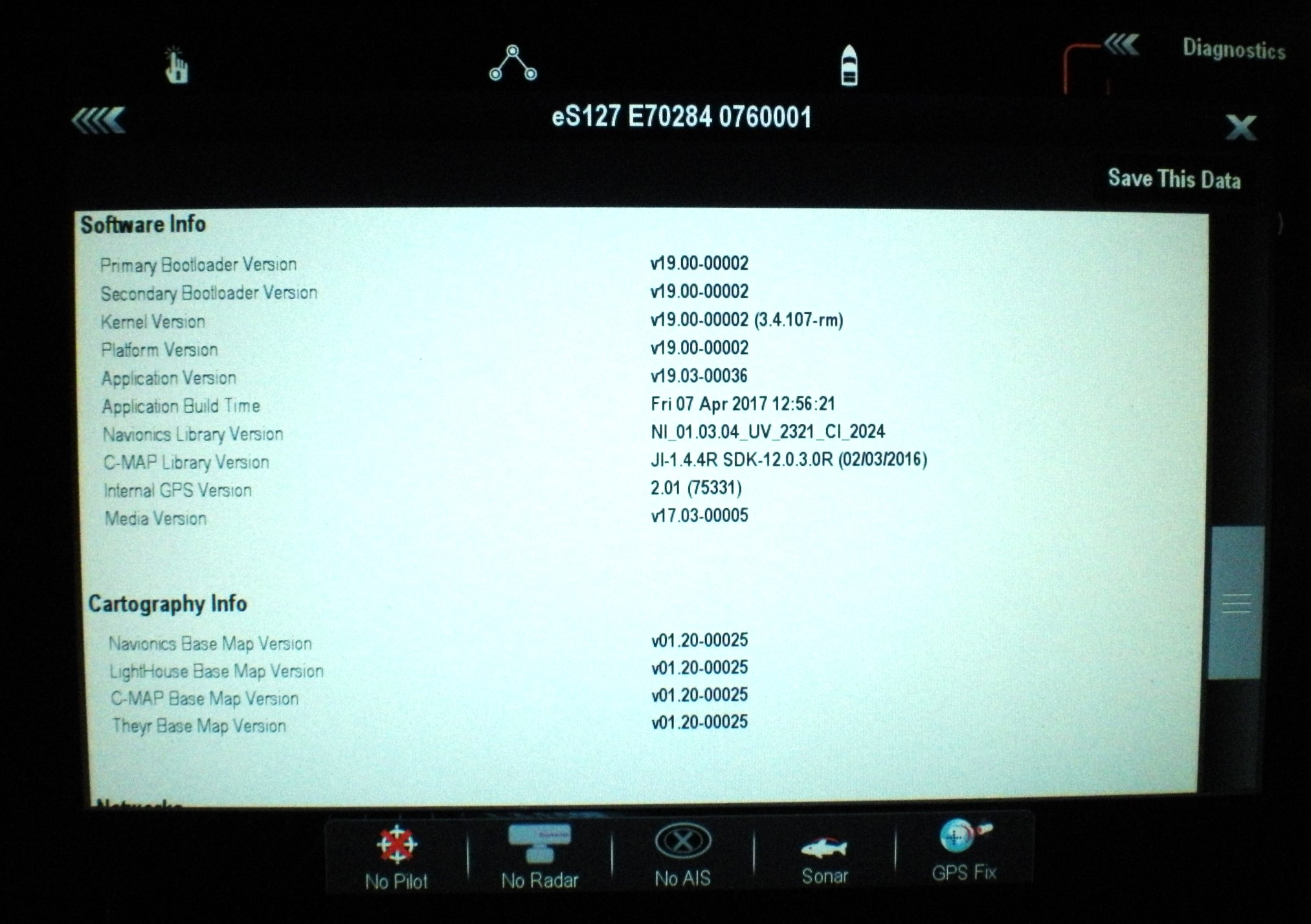 Raymarine eS127 HybridTouch Lighthouse 2 MFD E70284 - Tested - 90 Day ...
