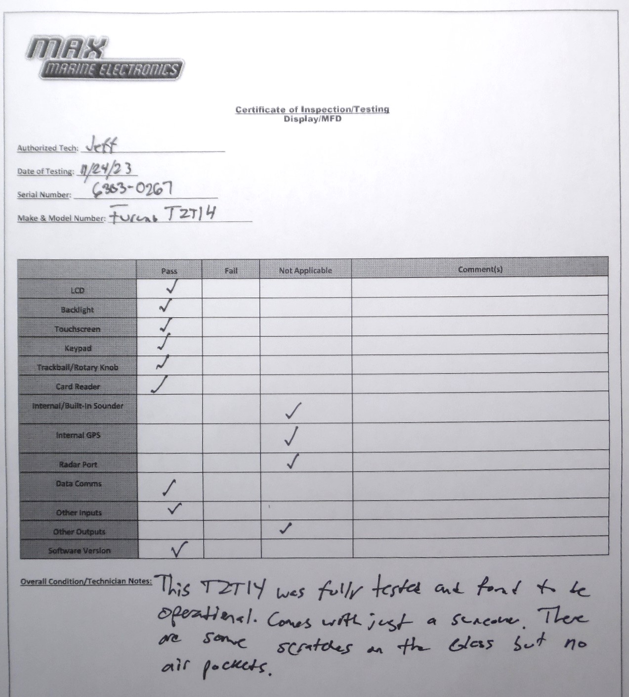 Furuno - TZtouch TZT14 - MFD Display - Great Condition - Tested/Updated ...