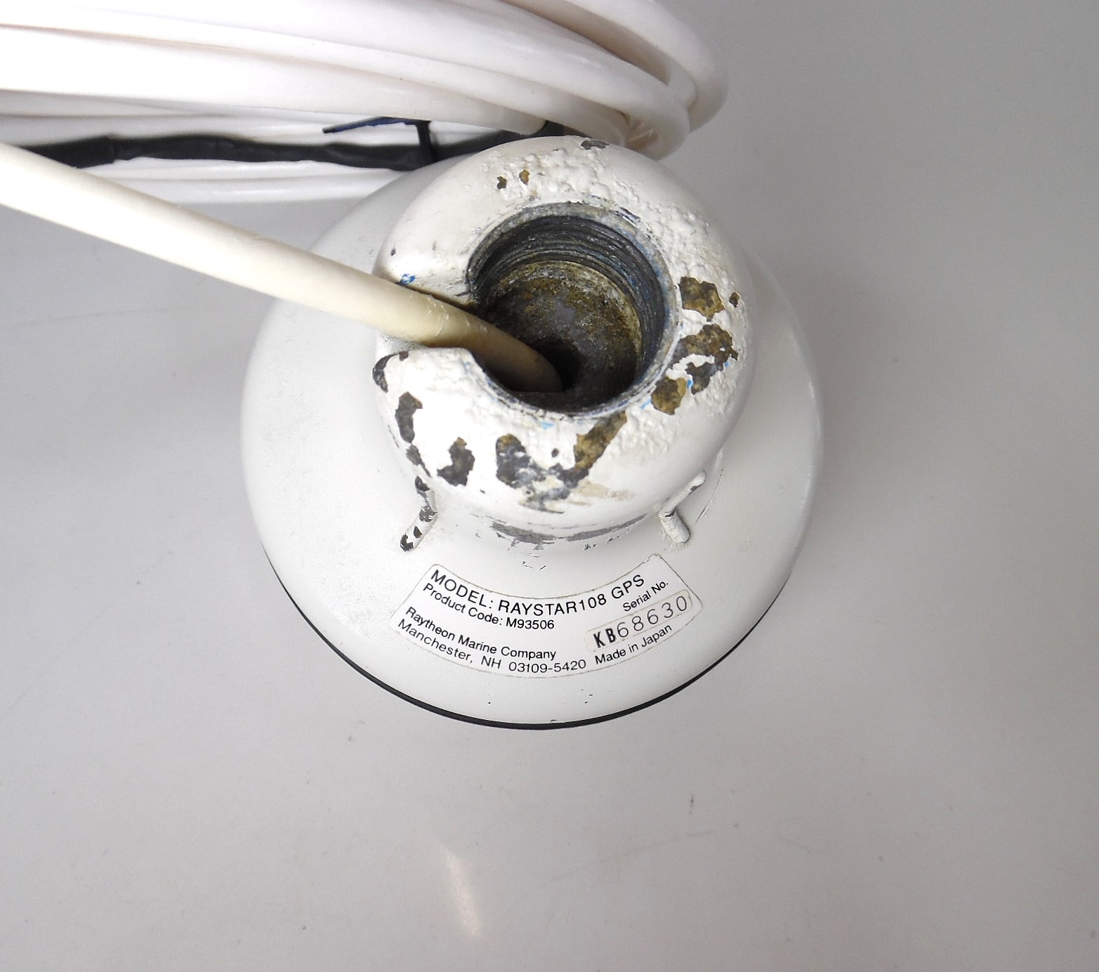 Raytheon Raystar 108 GPS Antenna w/ 15ft. Cable - M93506 - *RARE ...