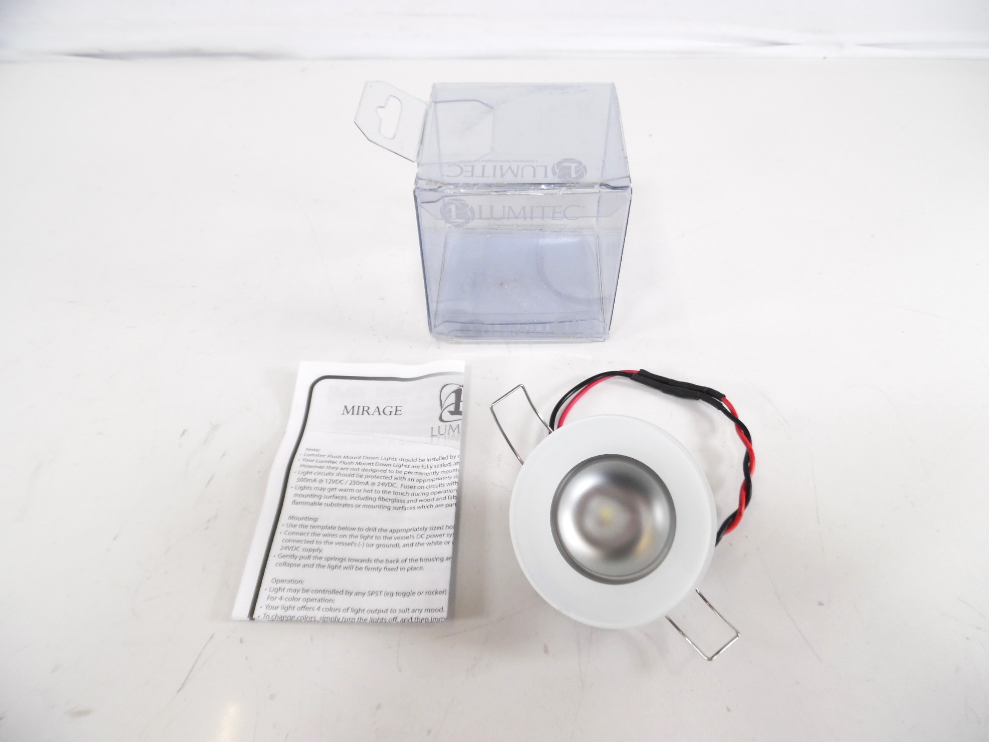 Lumitec Mirage 113197 LED Flush Mount Down Light~Spectrum RGBW~Tested ...