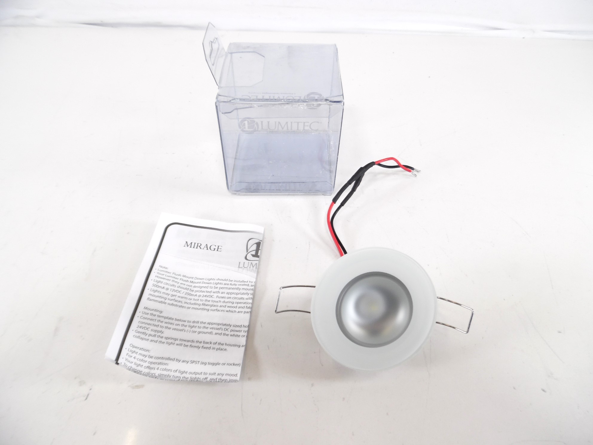 Lumitec Mirage 113197 LED Flush Mount Down Light~Spectrum RGBW~*Tested ...