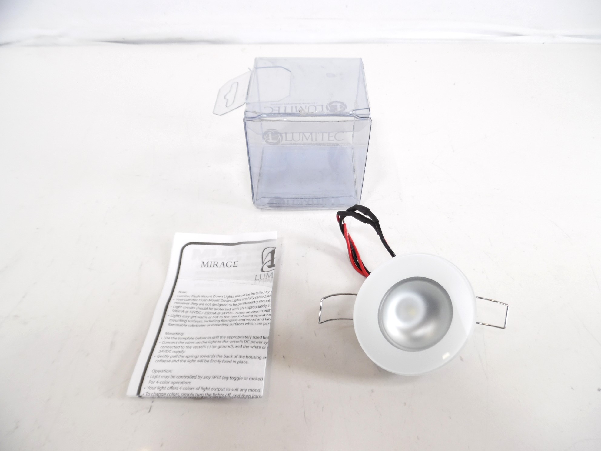 Lumitec Mirage 113197 LED Flush Mount Down Light~Spectrum RGBW~**Tested ...
