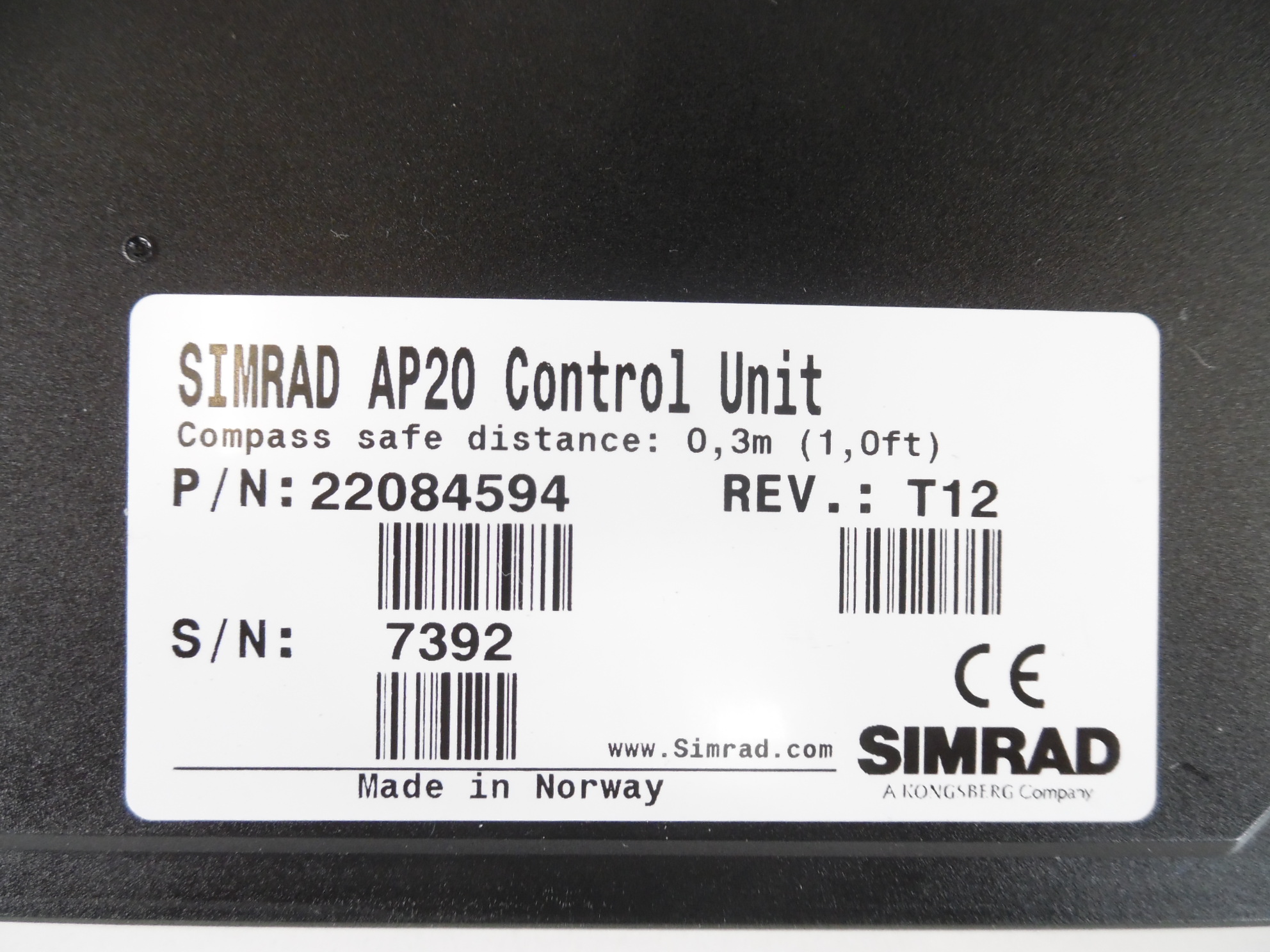 Simrad AP20/Autopilot Control Head 22084594 MME Refurb - Max Marine ...