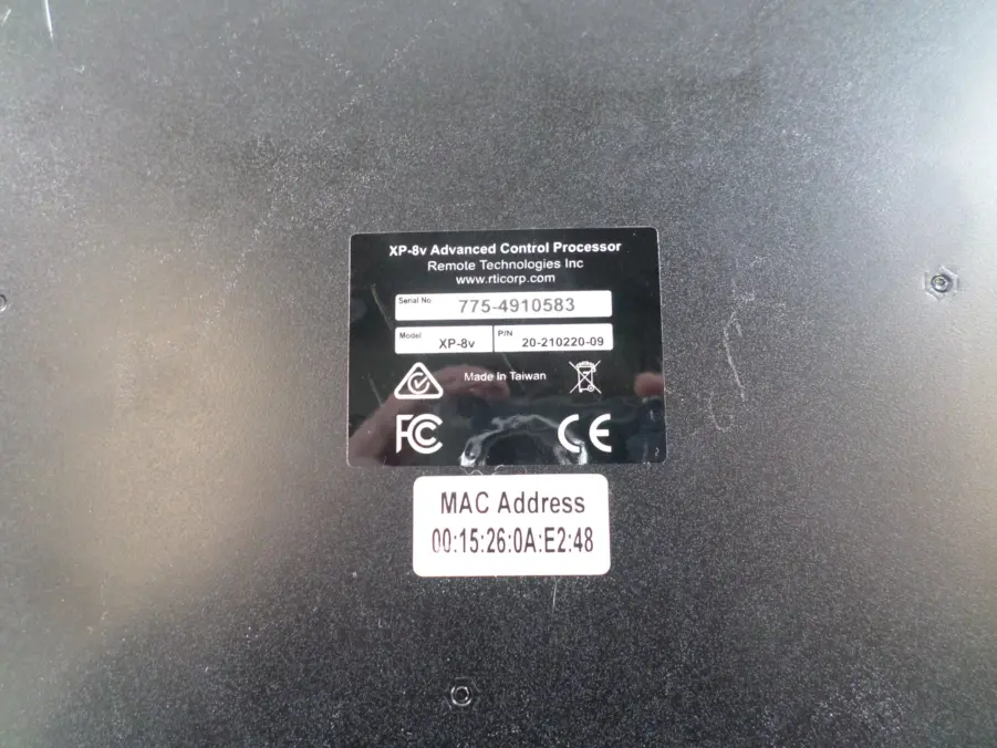 RTI XP-8V Control Processor For Home or Commercial Automation - Max ...