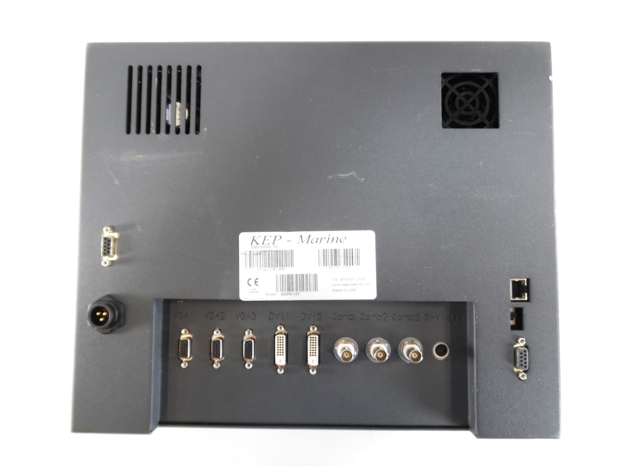 KEP Marine KEPM-15T ~ 15″ Sunlight-Viewable Marine Monitor *Bench ...