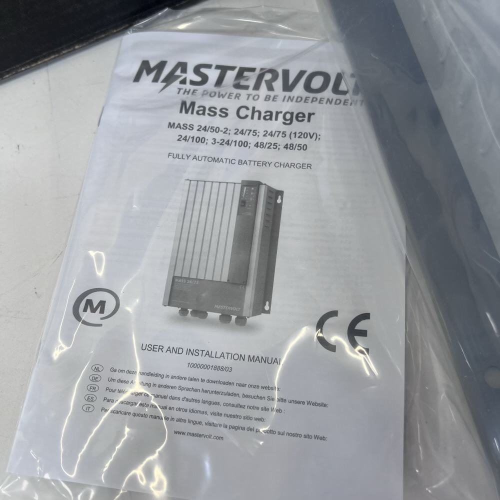 MasterVolt Mass Charger 24/75 DNV 24vdc 75amp Marine Battery Charger ...