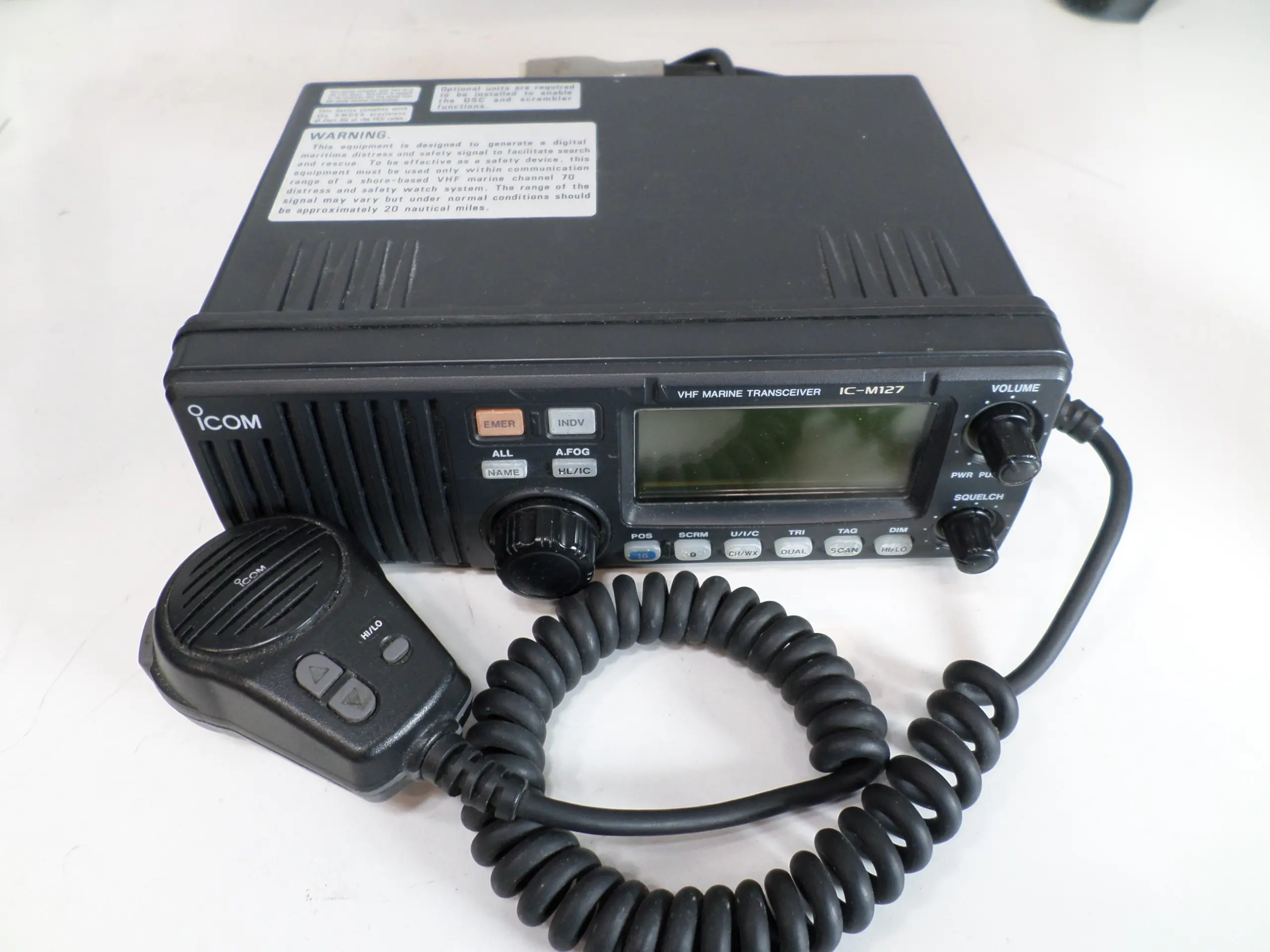 Icom IC-M127 Marine VHF Radio with Optional DSC Module - Max Marine ...