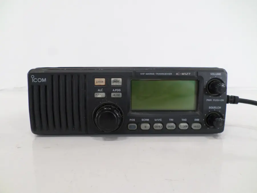 Icom IC-M127 Marine VHF Radio with Optional DSC Module - Tested - Max ...