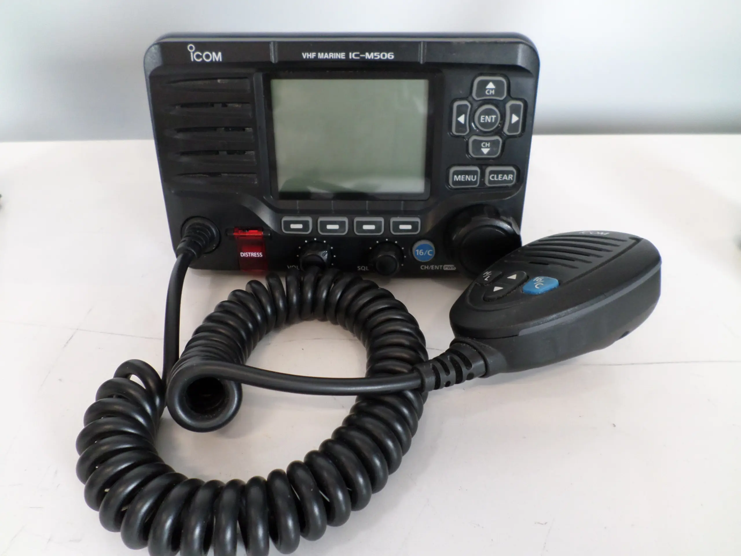 Icom IC-M506 Submersible Marine DSC VHF Radio w/ HM-205 Fist Mic ...