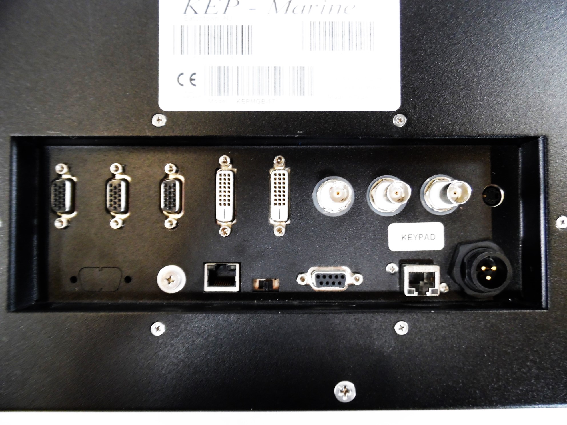 KEP Marine KEPMGB-17 Glass Bridge Monitor w/Cables, Keypad, Brackets ...