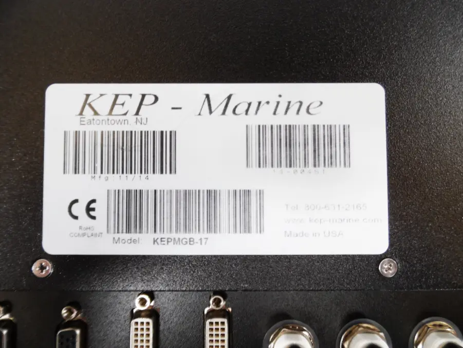 KEP Marine KEPMGB-17 Glass Bridge Monitor w/Cables, Keypad, Brackets ...