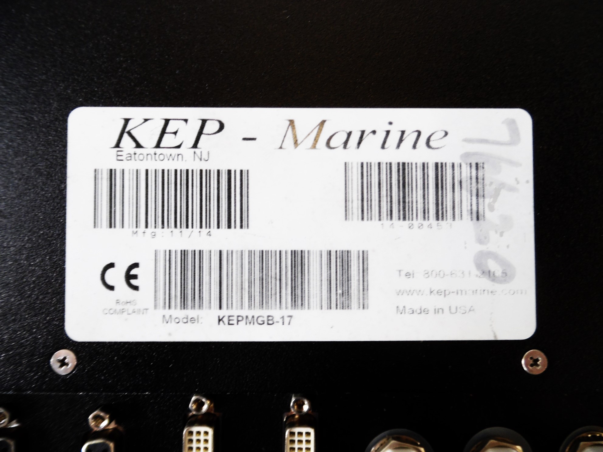KEP Marine KEPMGB-17 Glass Bridge Monitor w/Cables, Keypad, Brackets ...
