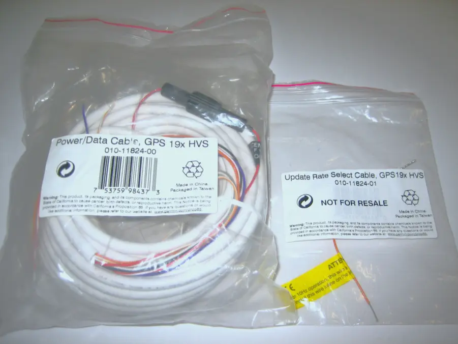 Garmin GPS 19x HVS NMEA0183 Cable w/Rate Select 010-11824-00 01 010 ...