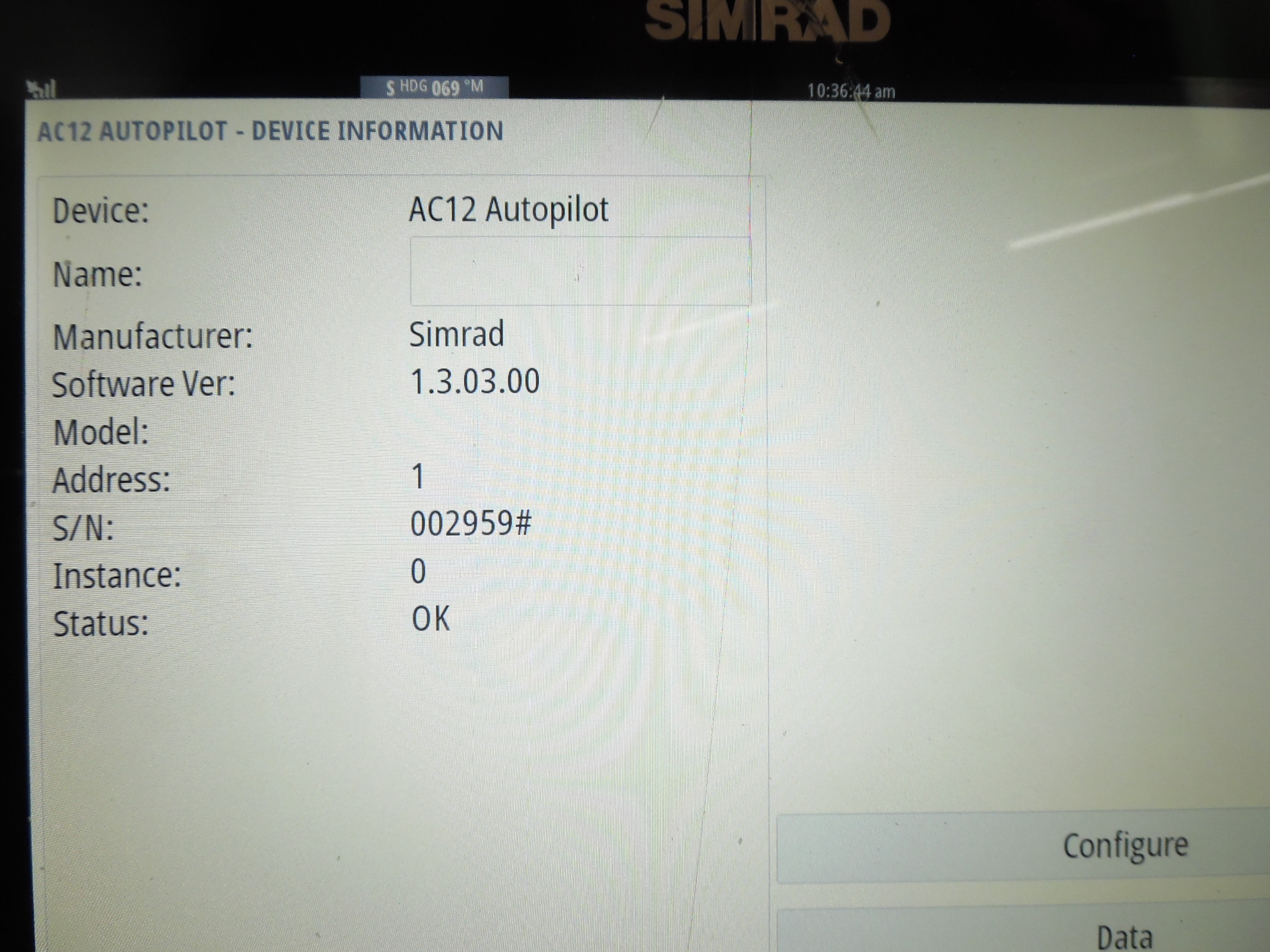 Simrad~AC12 Autopilot Computer 22089841 For AP24 AP28 GOOD UPDATED ...