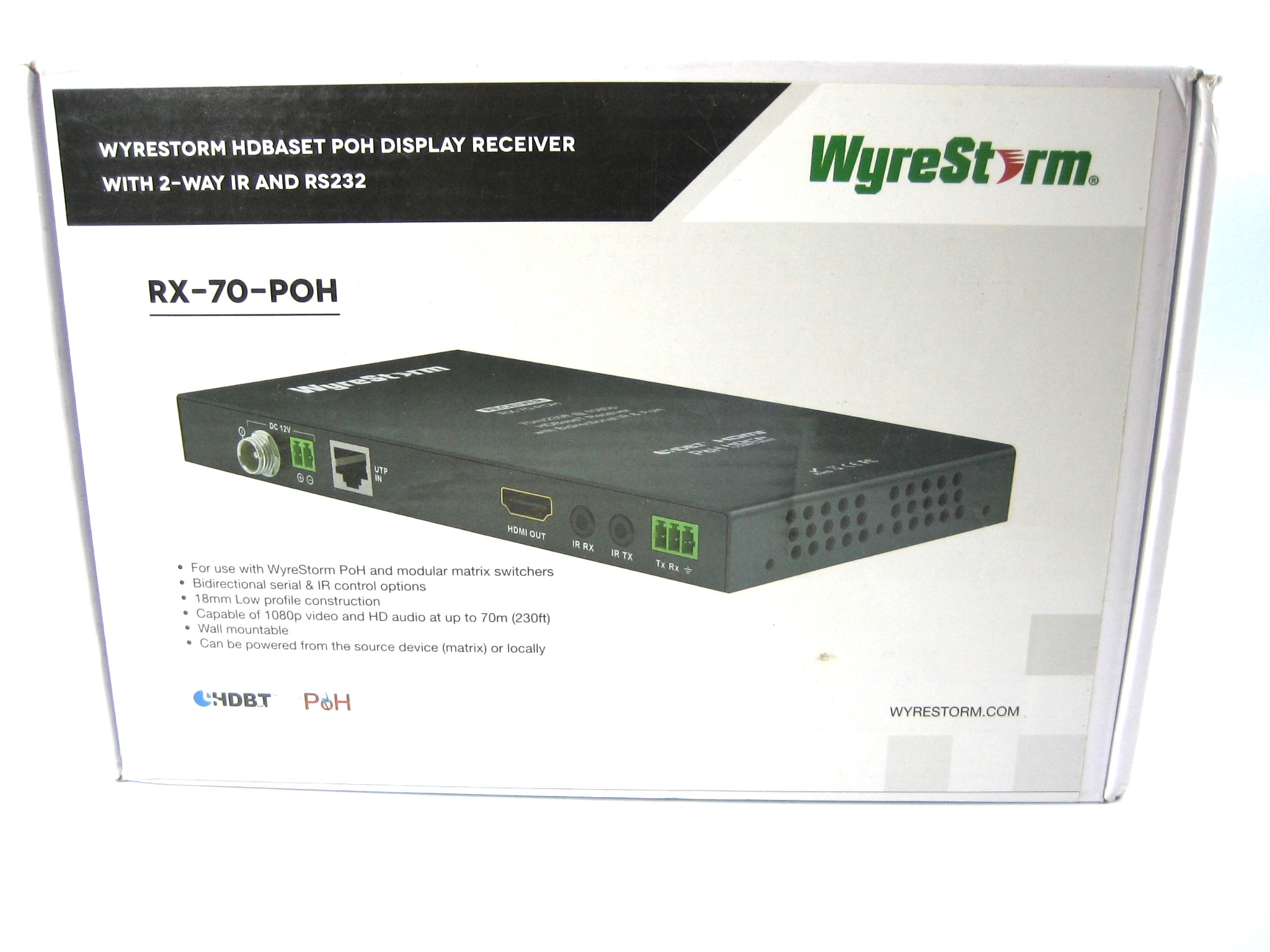 Wyrestorm RX-70-POH HDBaset POH Display Receiver - Max Marine Electronics