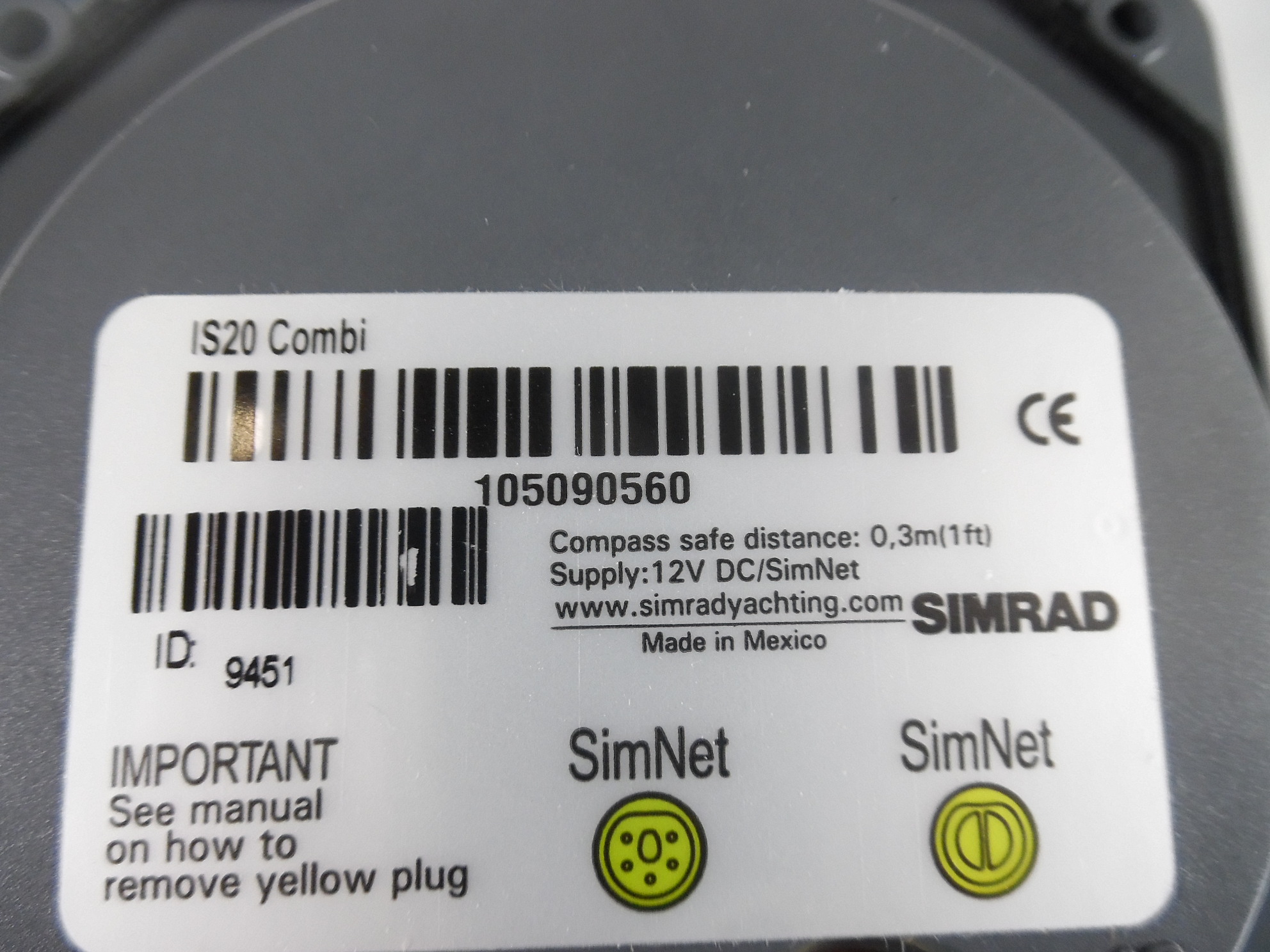 Simrad IS20 Combi Control Inst 22098420 NEW OPEN BOX - Max Marine Electronics