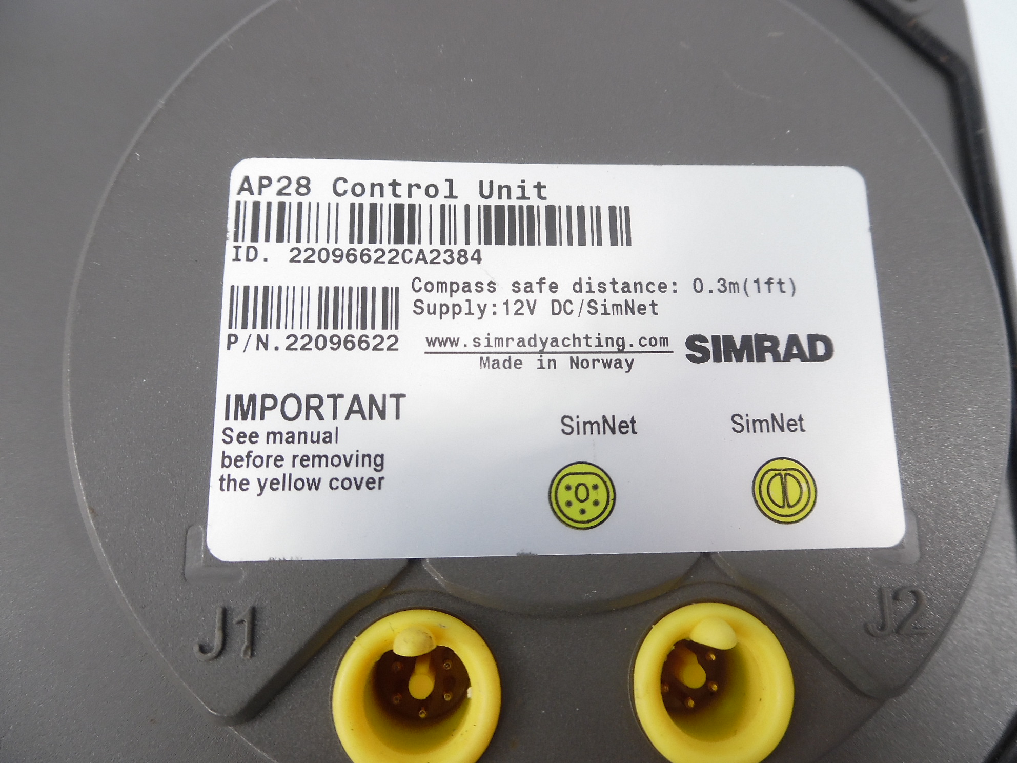 Simrad AP28 Autopilot Control Head 22096622 - Max Marine Electronics