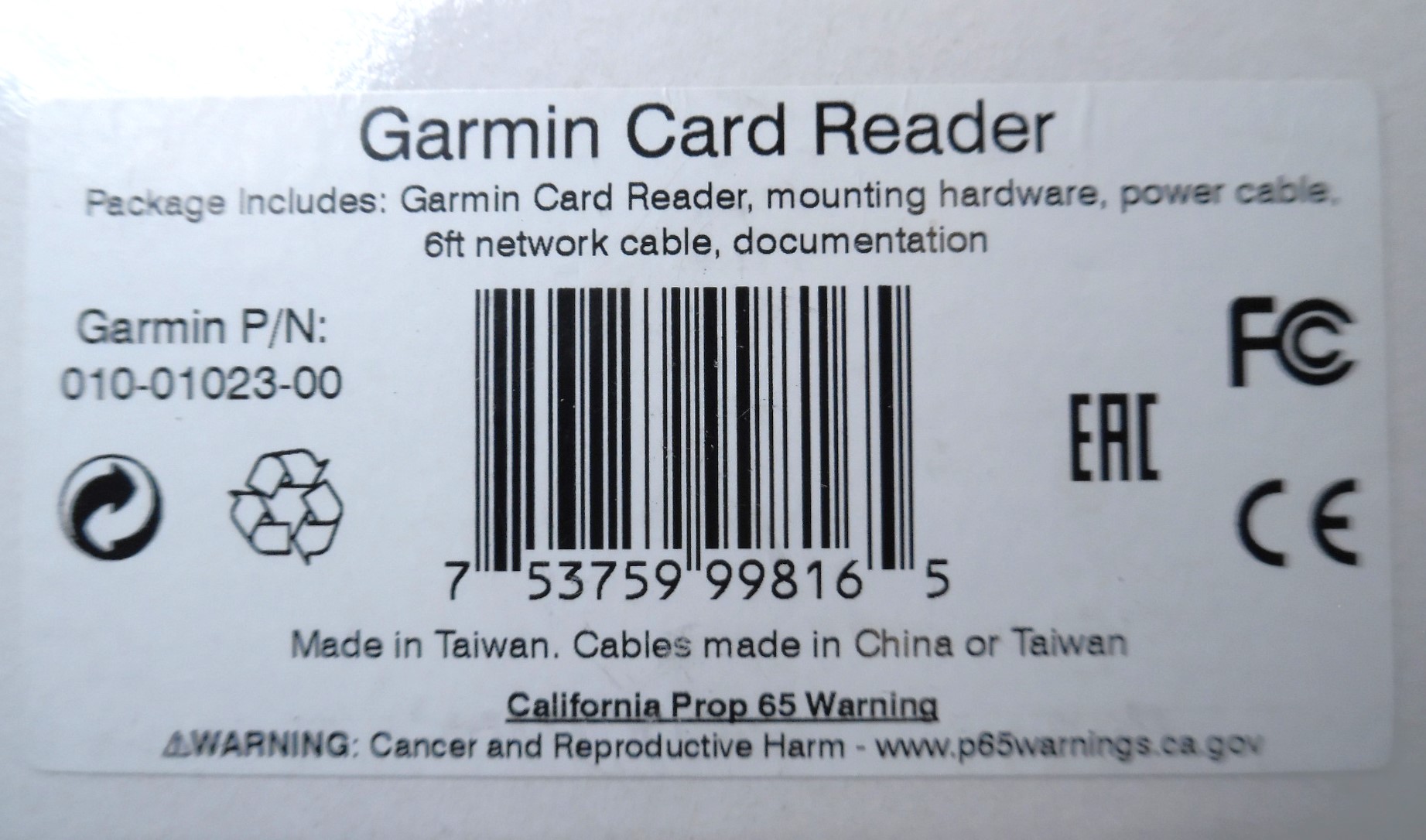Garmin Card Reader Assembly for 8000/8600 Series (010-01023-00) NEW ...