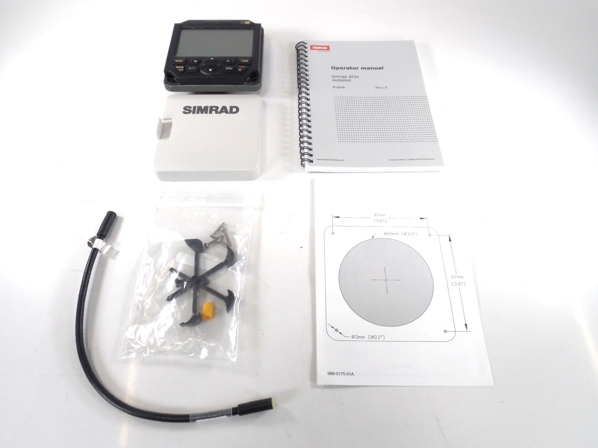 Simrad~AP24 Autopilot Control Head 22096614 W/ Accessories NEW LCD ...