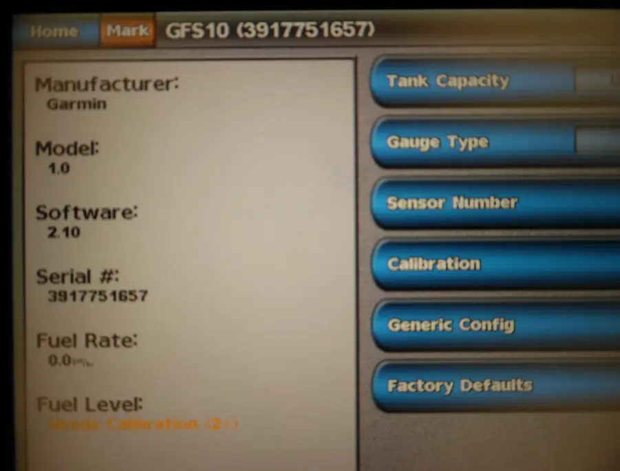 Garmin GFS 10 N2K CANet Fuel Sensor Gas Engines ONLY (USED) 010-00671 ...