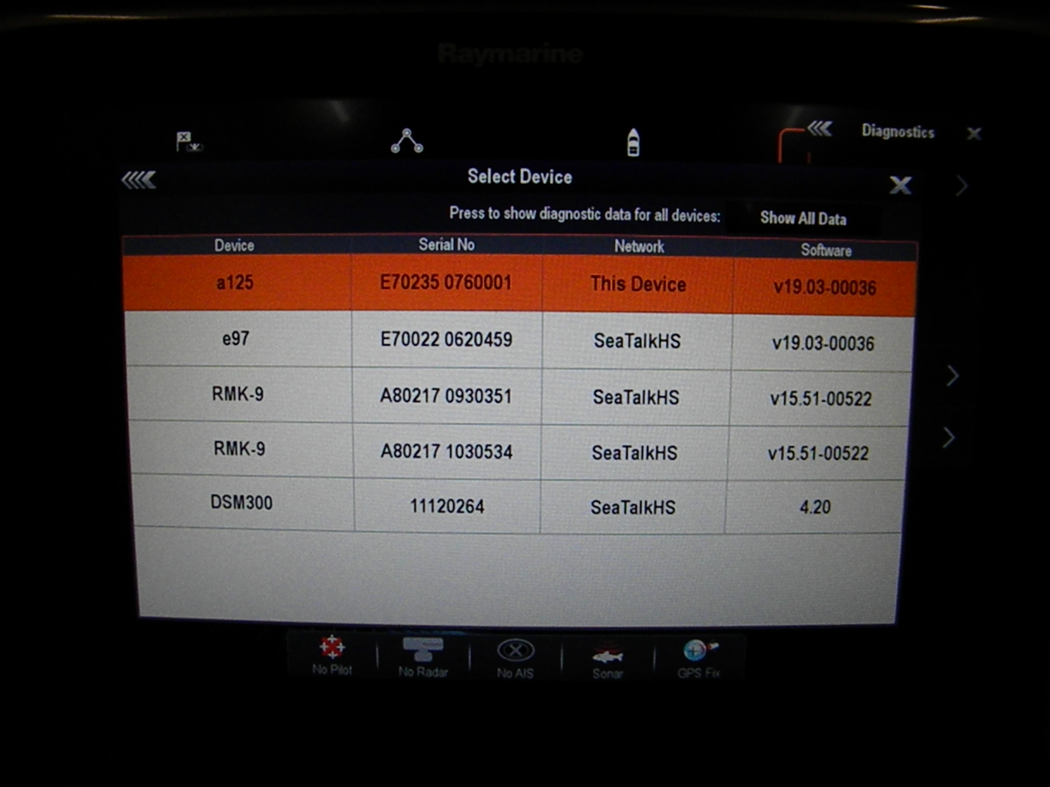 Raymarine HS5 RayNet/SeaTalkHS Network Switch - Fully Tested - A80007 ...