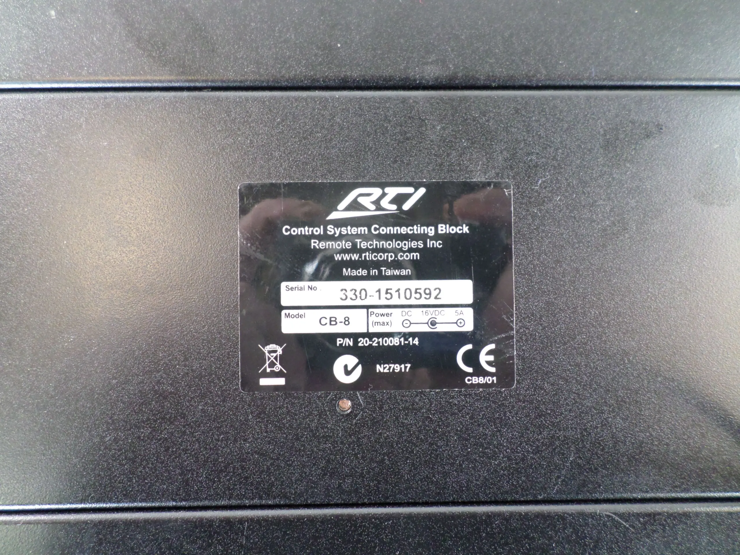 RTI CB-8 Connecting Block Expander for Wall Control Panels - Max Marine ...