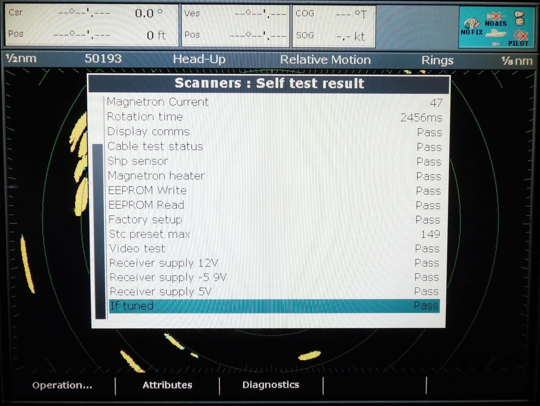 Raymarine 2kW 18" Radome ~ E52010-S ~ Analog Radar Scanner w/ 48' ft ...
