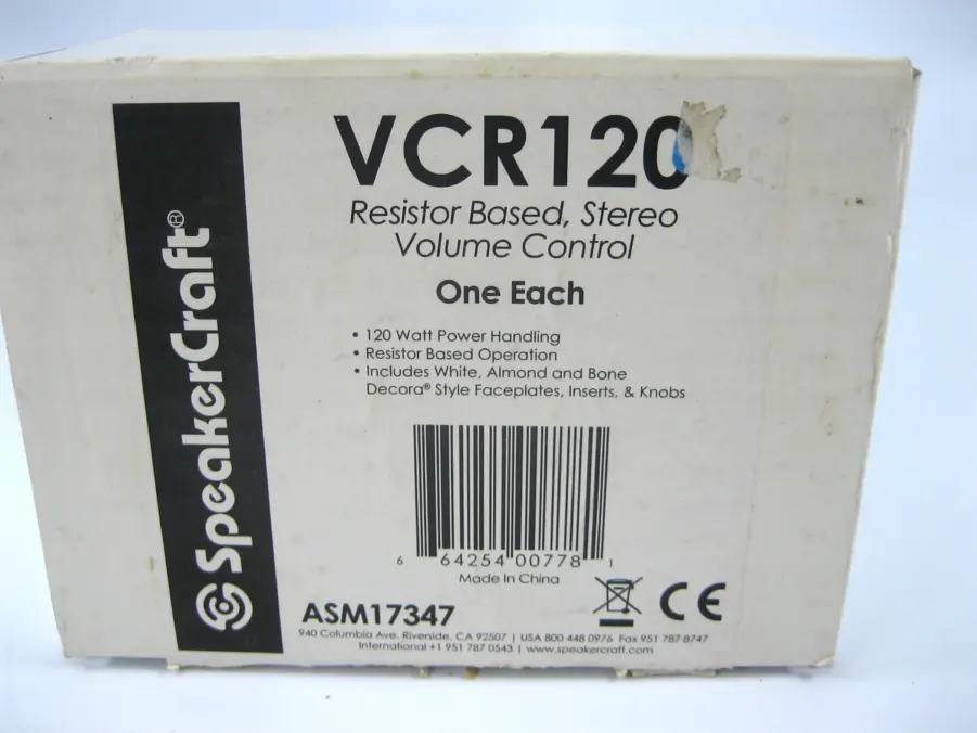 SpeakerCraft VCR120 Resistor Based Volume controls - Max Marine Electronics