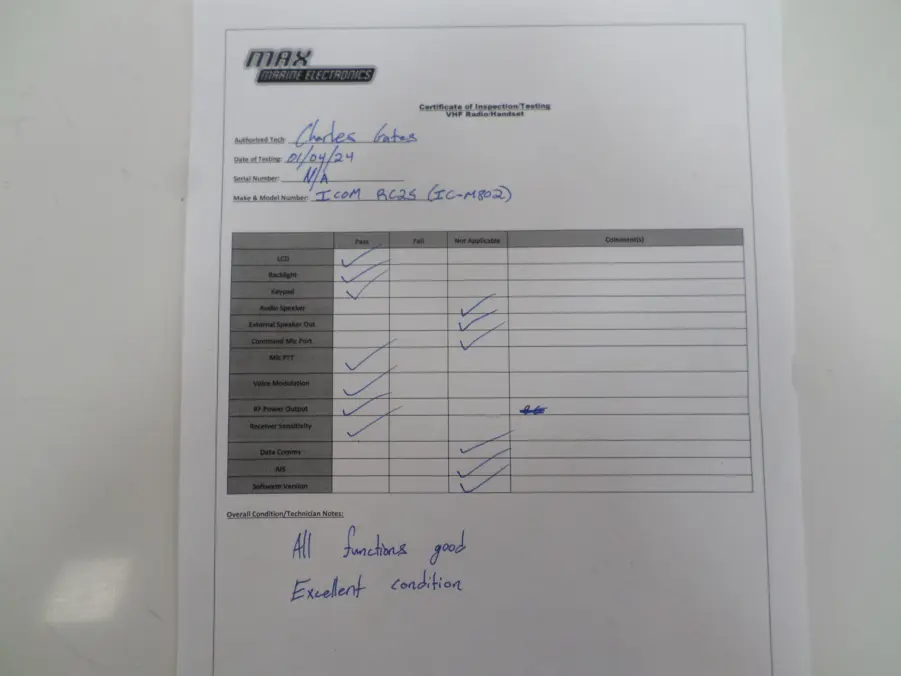 Icom IC-M802 SSB Single Sideband AM Radio Complete System - Max Marine ...