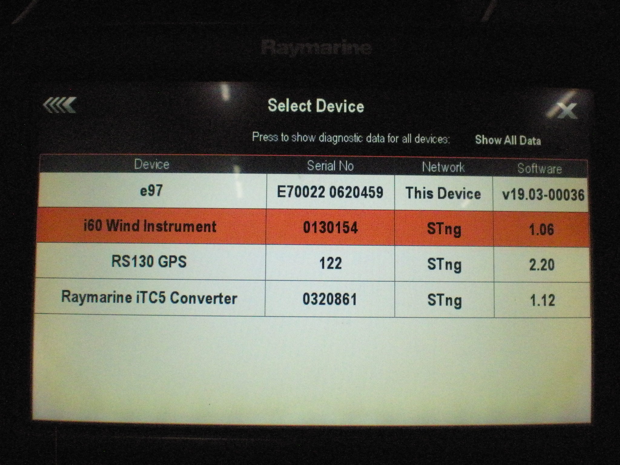 Raymarine i60 Wind Instrument Good Condition w/Sun Cover - E70061 - 90 ...