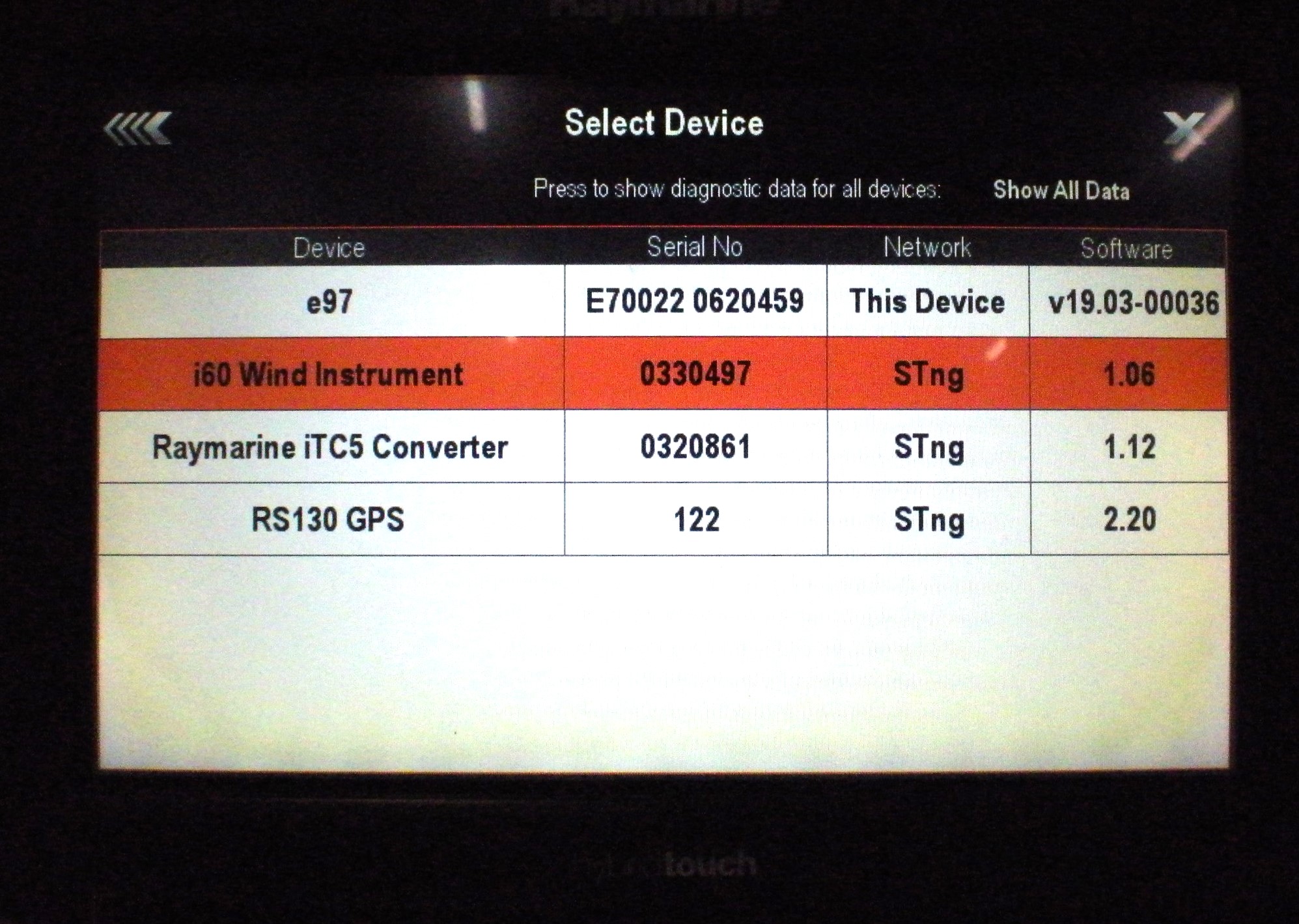 Raymarine i60 Wind Instrument Good Condition w/Sun Cover - E70061 - 90 ...